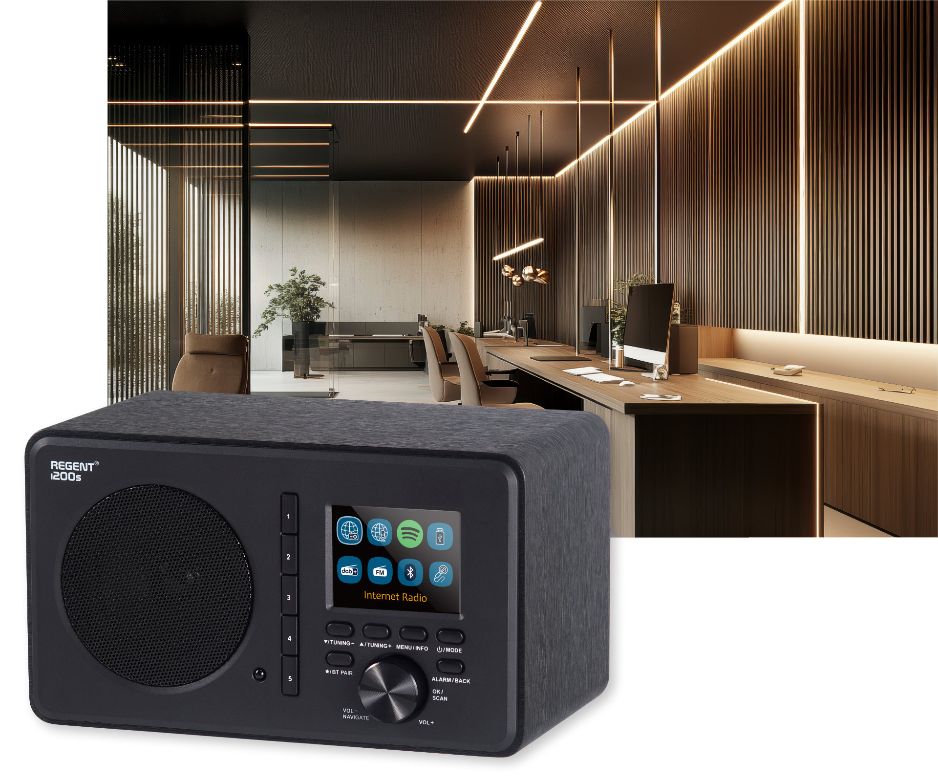 Ferguson Regent i200s Radio internetowe ze Spotify Connect | DAB+ | FM ...