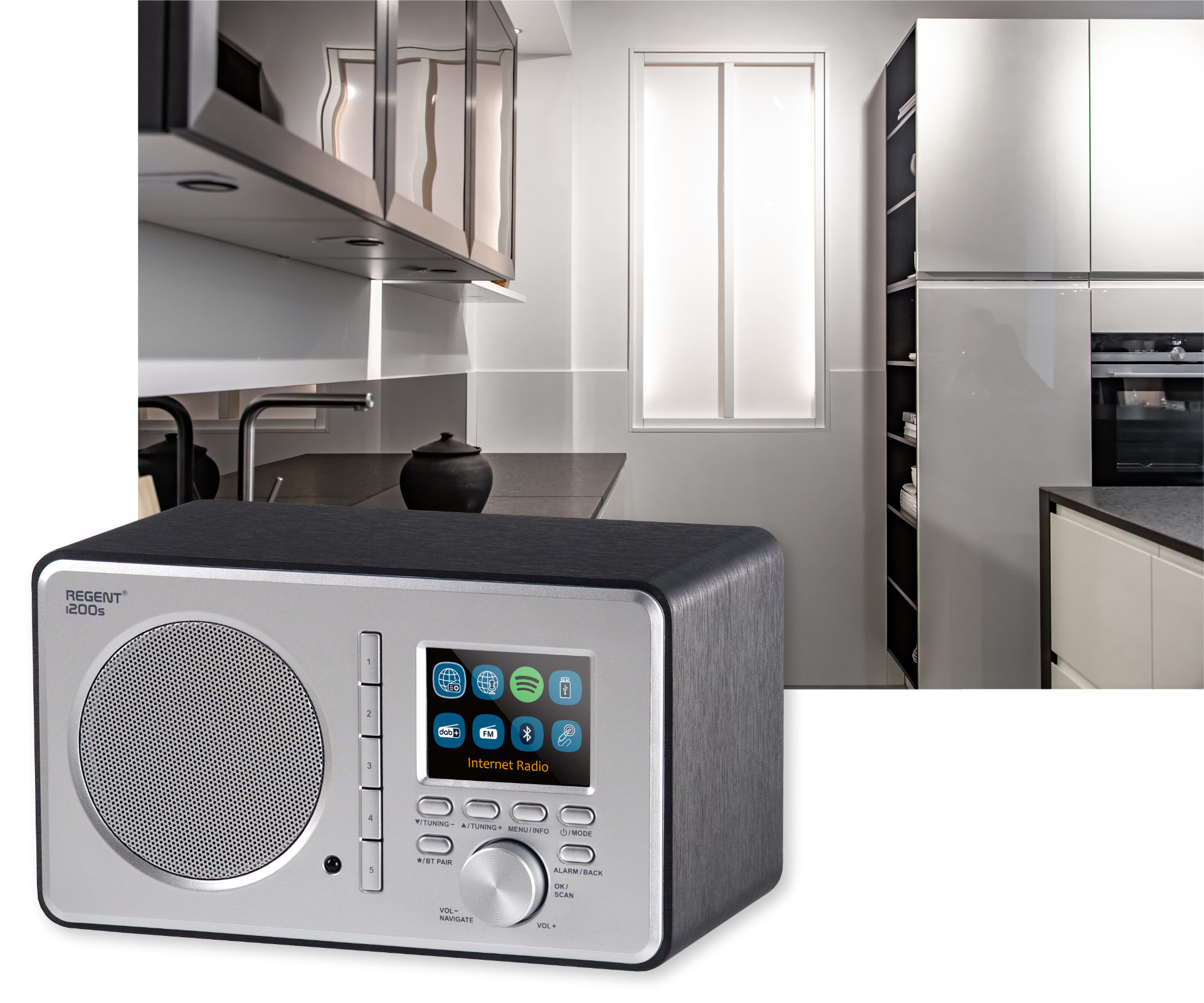 Ferguson Regent i200s Radio internetowe ze Spotify Connect | DAB+ | FM ...